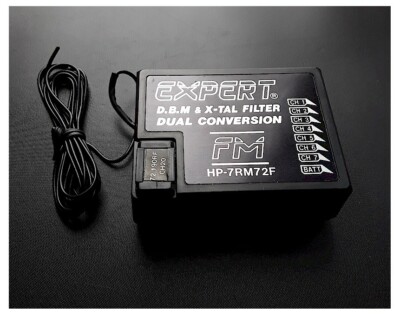 Vintage RC Airplane World Engines Expert 7Ch Radio Receiver CH20 72.190 ...