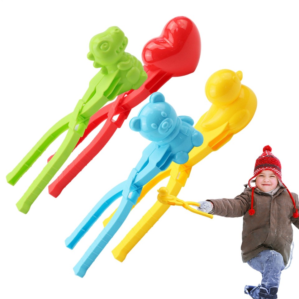 4Pcs Snowball Maker Clip Snow Ball Toys for Kids Winter Outdoor Sand ...