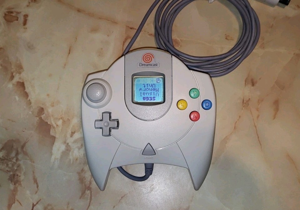 SEGA Dreamcast Controller with VMU Memory Card OEM White | eBay