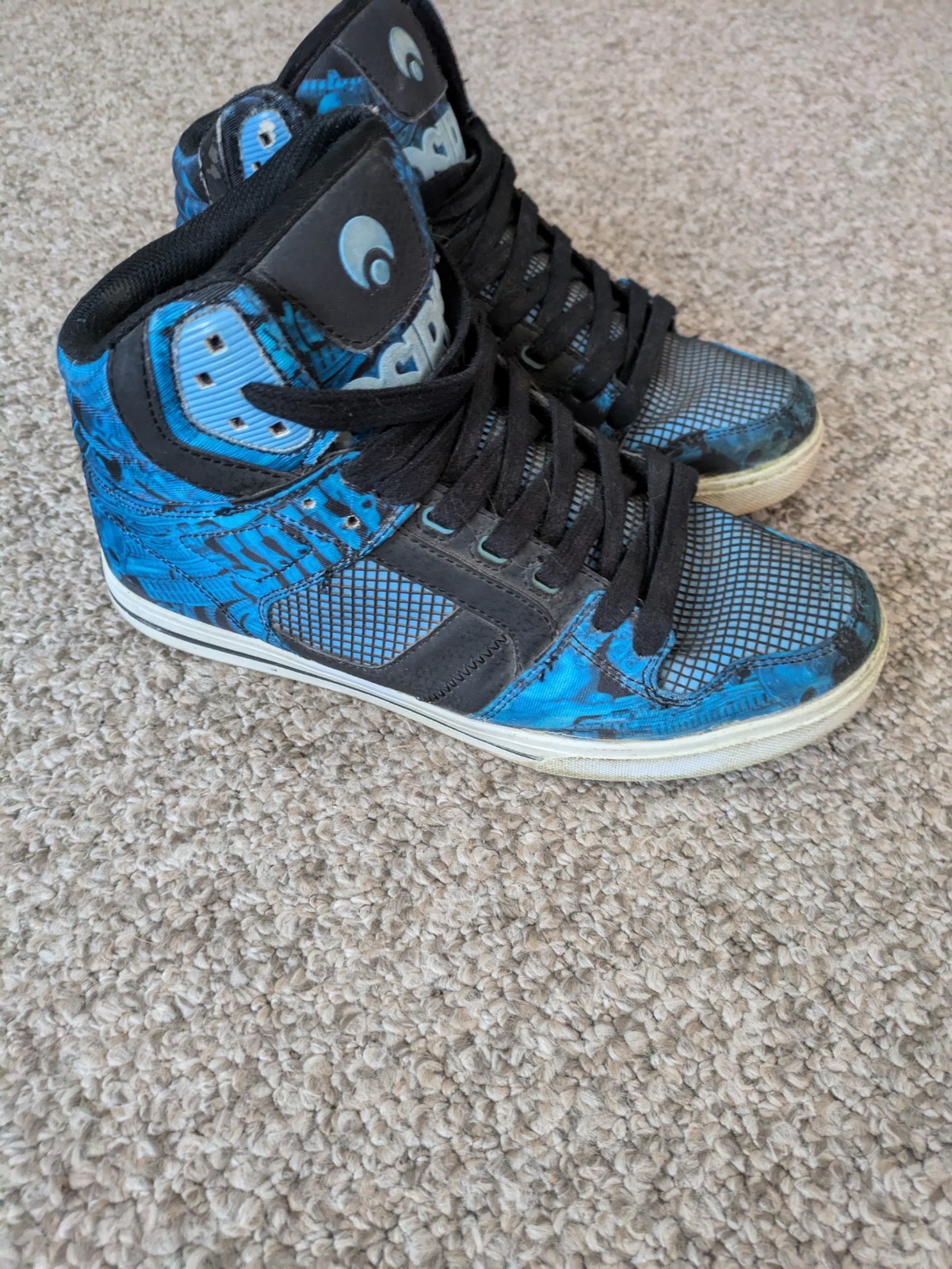 Osiris Clone Huit/Alien Blue Skate Skateboard Shoes Mens 8 High Top | eBay