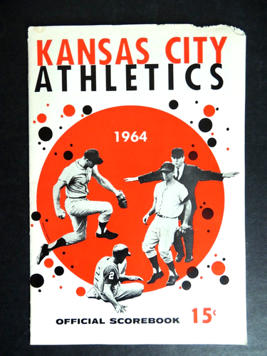 1964 Kansas City Athletics v Washington Senators MLB Baseball Score ...