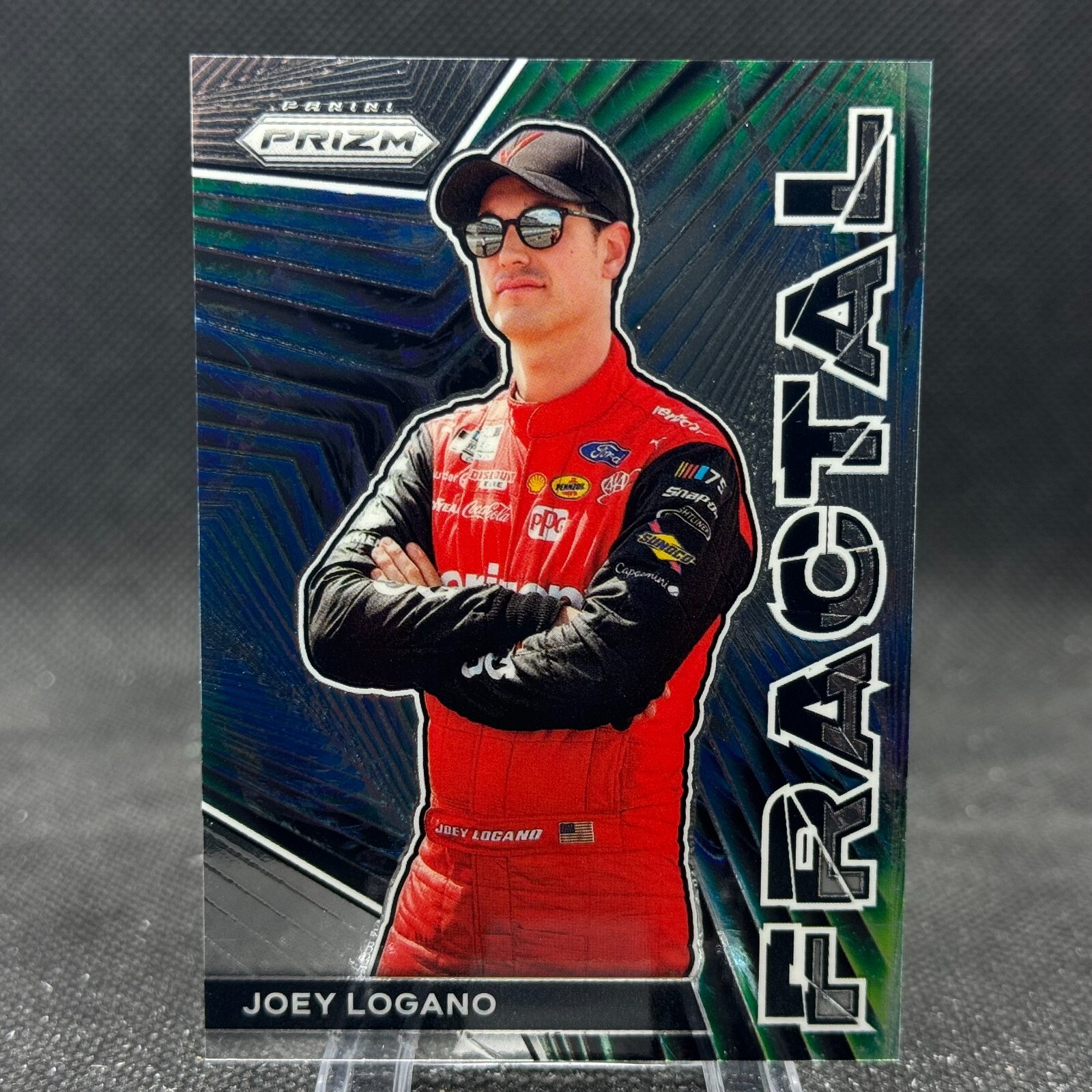 Joey Logano 2023 Panini Prizm Racing NASCAR Fractal Insert #F12 | eBay