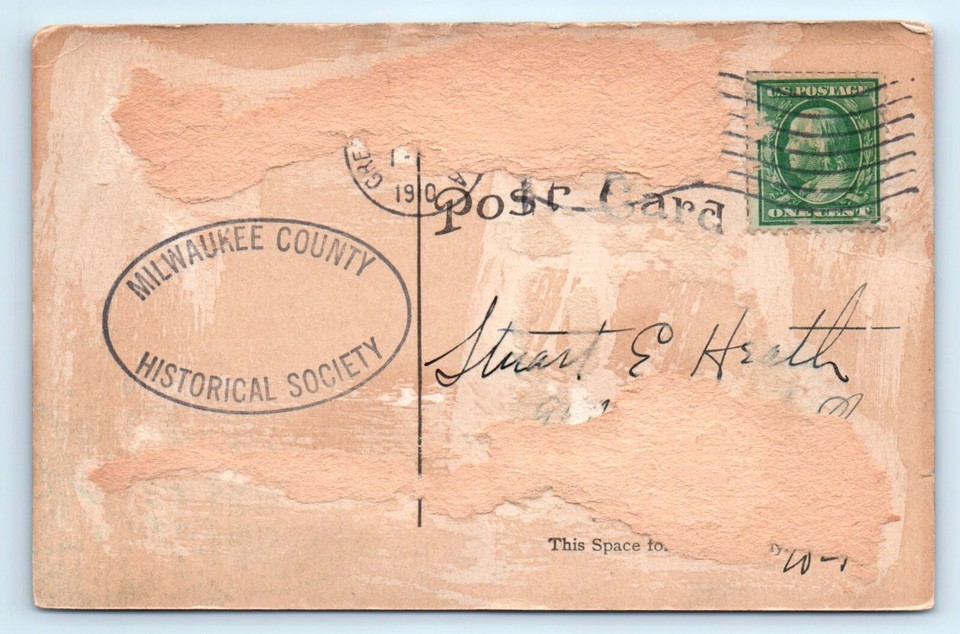 Antique State Reformatory Green Bay Wisconsin Divided Postcard 1910 ...