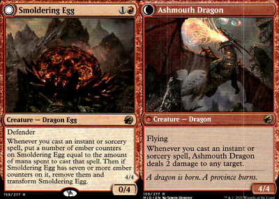 Magic the Gathering -MTG- Smoldering Egg/Ashmouth Dragon | eBay