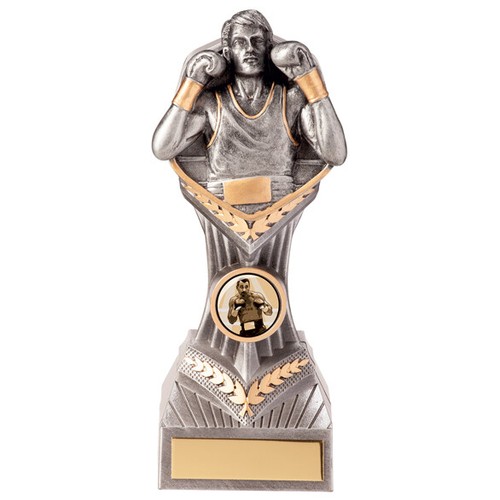 Falcon Boxing Award Male Boxer Silver Trophy Prize FREE Engrave 5 Sizes ...