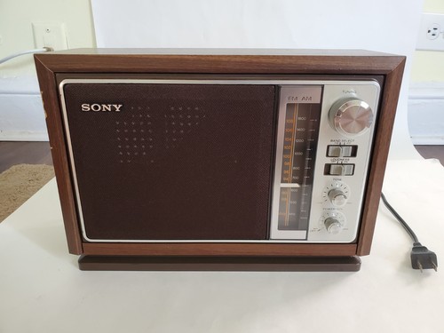 Sony ICF-9740W FM/AM Desk Top Radio Mid Century Modern TESTED WORKING ...