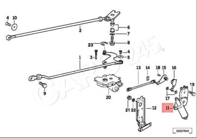 Genuine BMW E36 Convertible Storage Cover Flap Motor Drive OEM ...