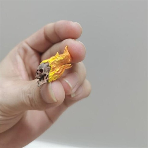 Painted 1/18 Scale The Cartoon Ghost Rider Head Sculpt Fit 3.75" Figure ...