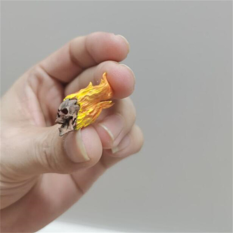 Painted 1/18 Scale The Cartoon Ghost Rider Head Sculpt Fit 3.75" Figure ...