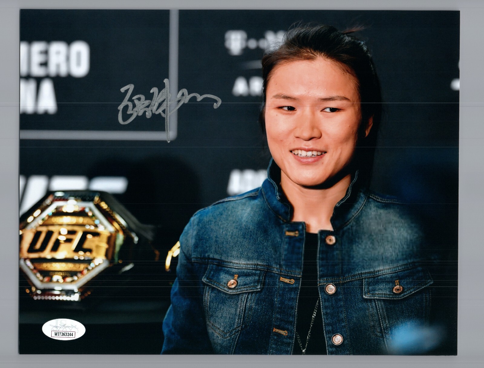 ZHANG WEILI AUTOGRAPH SIGNED 8X10 PHOTO #458 UFC STRAWWEIGHT MMA ...