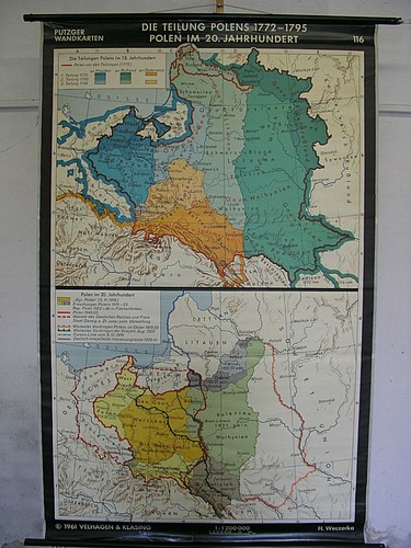 Karte Teilung Polen-Litauen 18. 20.J mapa Polska 136x215 Partitions of ...