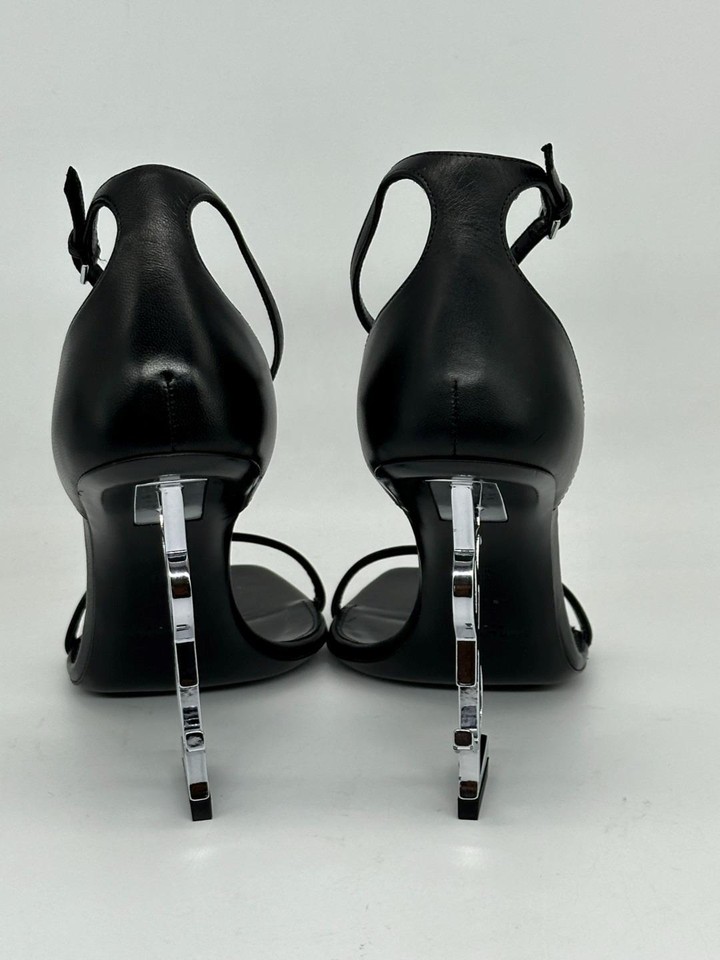Saint Laurent Opyum Opium 110 YSL Heels Ankle Strap Leather Sandals ...