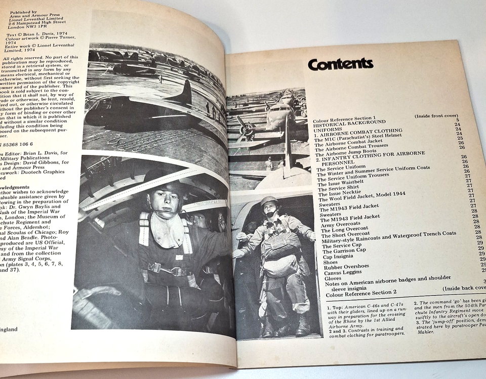 US Airborne Forces Europe - Brian Davis Key Uniform Guides 6 - 1974 WW2 ...