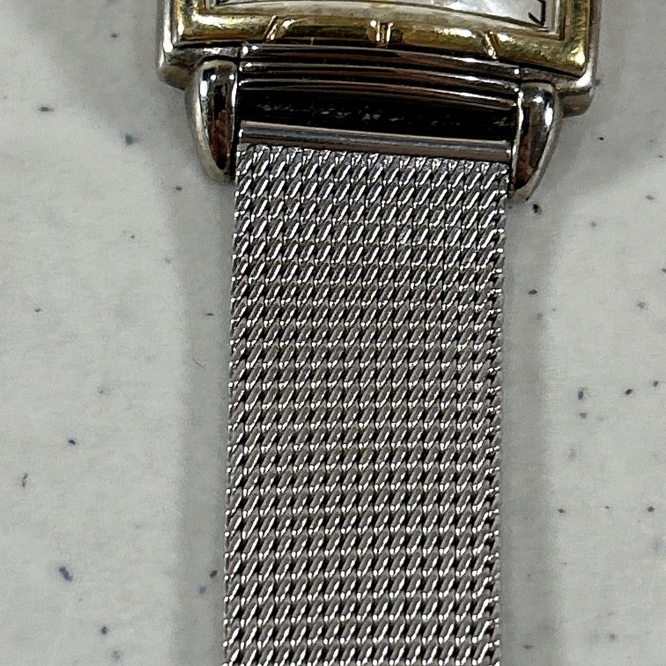 Relic Ladies Watch 2 Tone Gold Silver Square Face With Date Mesh Band ...