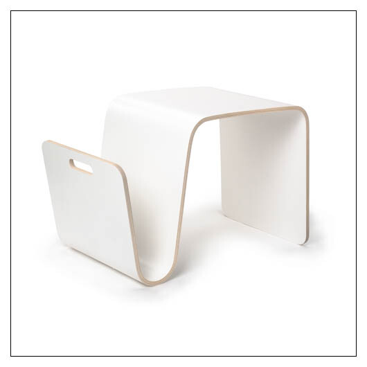 Offi Mag Table in Walnut, Birch; White, Red or Black HPL(high pressure ...