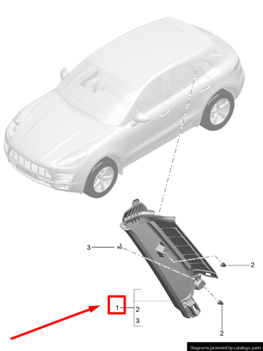 PORSCHE MACAN 95B Upper Pillar Trim Panel 95B867287 7N0 NEW GENUINE | eBay