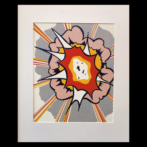 Roy Lichtenstein "Explosion" Collectible Pop Art Iconic Retro Offset ...