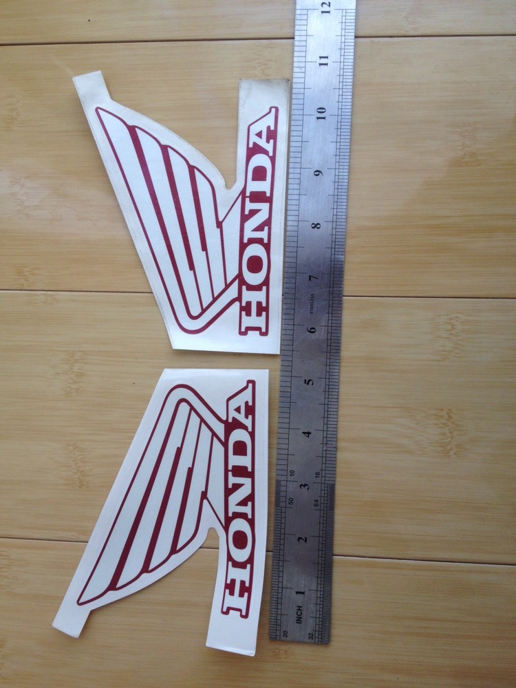 HONDA WING MARK EMBLEM,STICKERS,DECALS,BADGE,GAS/FUEL TANK, SIDE COVERS ...