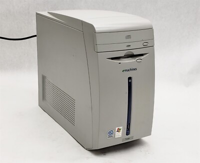 Vintage emachine T1090 Desktop PC Intel Celeron 900MHz 128MB RAM CD-Rom ...