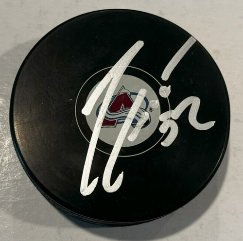 ADAM FOOTE SIGNED COLORADO AVALANCHE HOCKEY PUCK W/ CASE COA | eBay