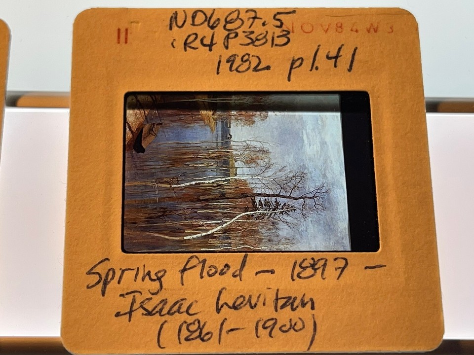 Isaac Levitan “Spring Flood” Russian Modern Art 35mm Slide | eBay