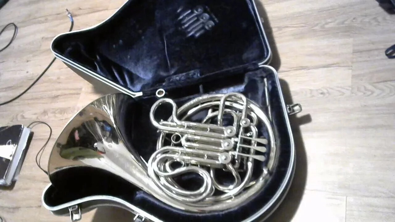 Conn 8D silver Double French horn + Hard case + Schilke 29 Mouthpiece ...