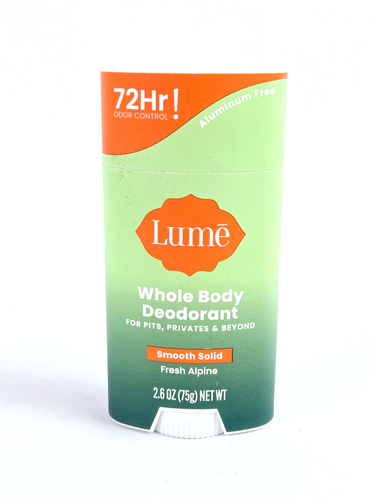 Lume Smooth Solid Whole Body Deodorant FRESH ALPINE 2.6 oz Stick | eBay