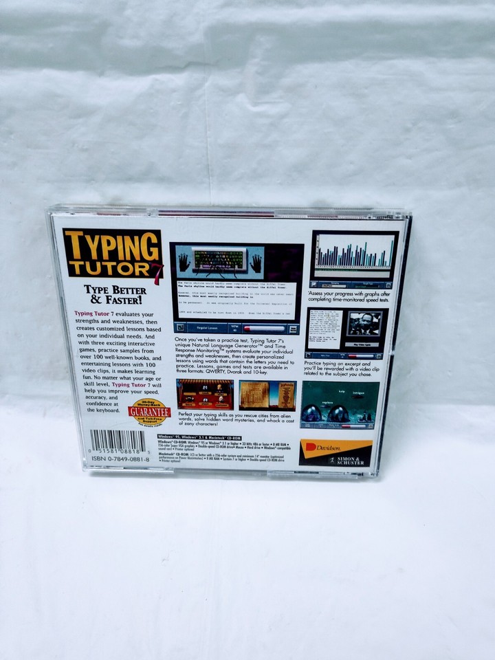 Simon & Schuster Type Better & Faster Typing Tutor (CD-ROM, 1996) | eBay