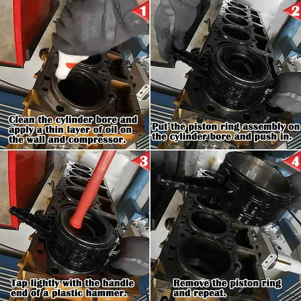 5.4" BORE PISTON RING COMPRESSOR INSTALLER FOR CUMMINS ISX CAT 3400 AND ...