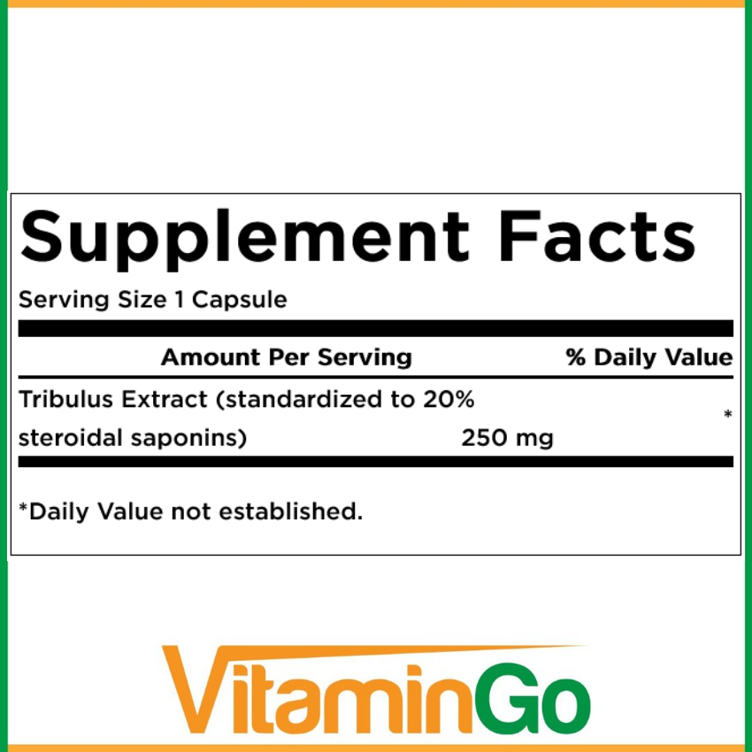 Swanson Mega Tribulus Extract 120 caps 250 mg Sexual Support | Test ...