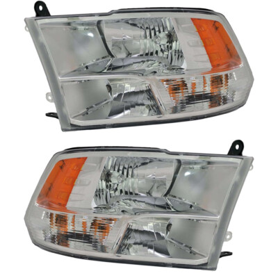 Pair Headlights Fits Ram 2500 SXT Crew 2015 2016 2017 2018 68096438AJ ...