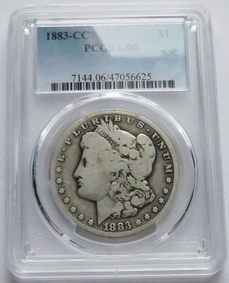 1883-CC Morgan Silver Dollar $1 - PCGS G06, Carson City Mint | eBay