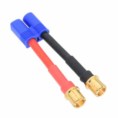 Brushless Motor Bullets 8mm Male Plug to EC3 Male Plug cable 12AWG 5CM ...