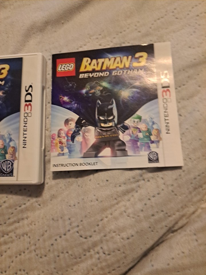 Lego Batman 3 Beyond Gotham Nintendo 3DS 2014 CASE & MANUAL ONLY Very ...
