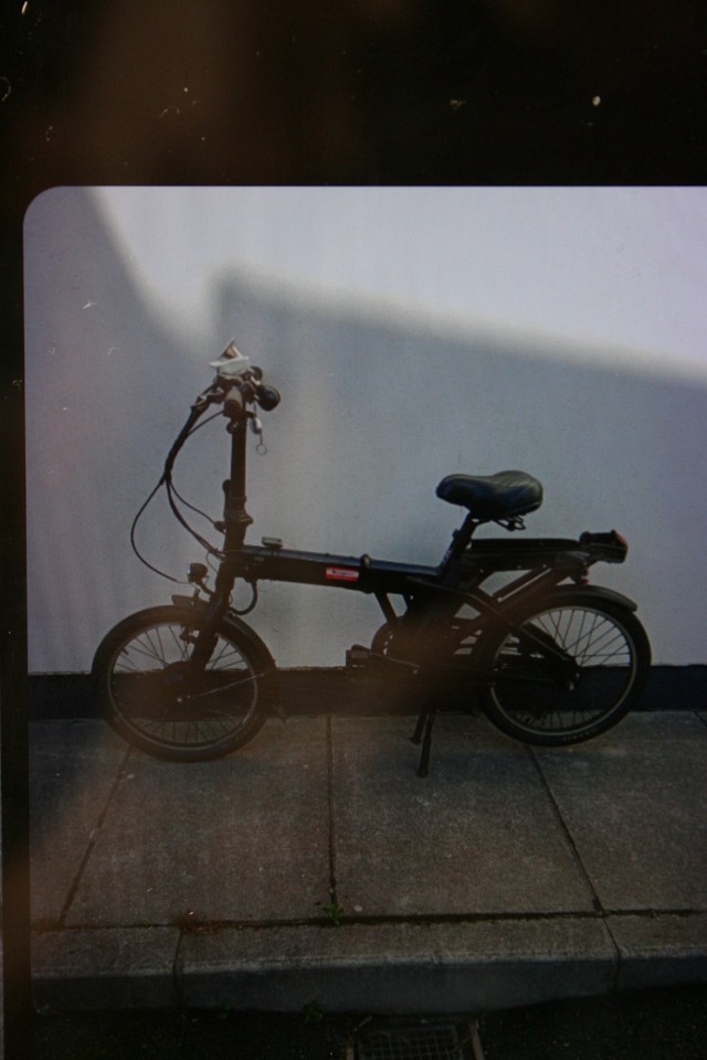 Ebco black electric foldable bike,wheels are 20inch,good condition,2 ...