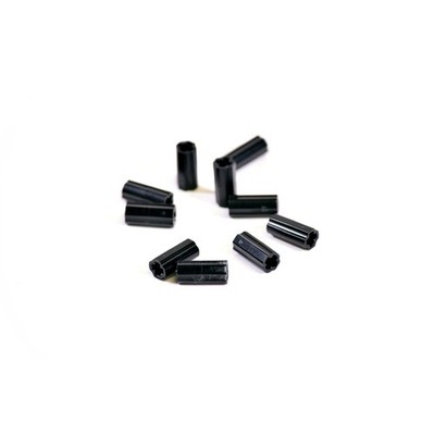 10x Black Lego Technic Axle Connector Smooth [withxHole + Orientation ...