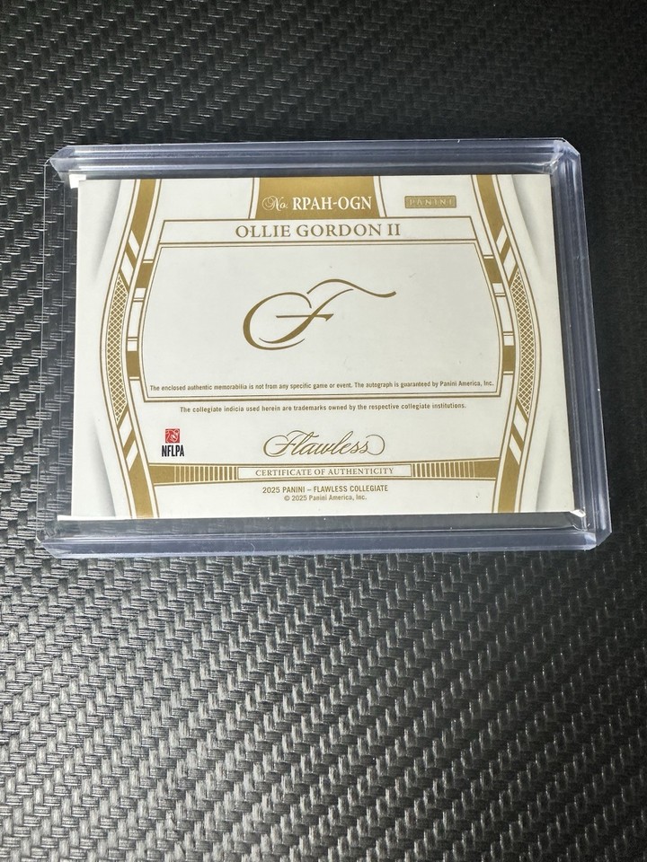 2025 Flawless Collegiate Ollie Gordon II Red RPA /20 | eBay