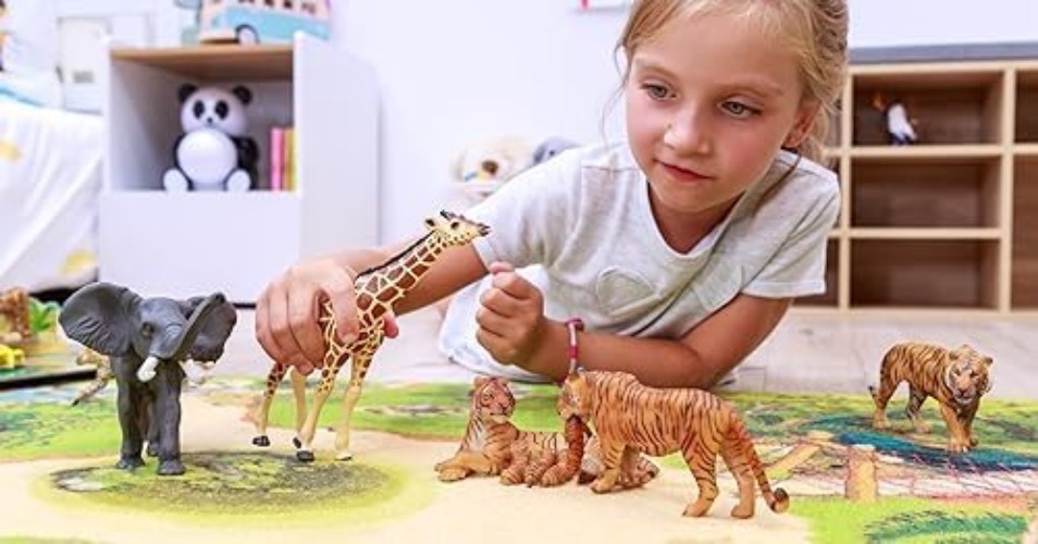 Papo Wild Animal Kingdom Wooden Zoo Playset - Hand-Painted & Safe ...