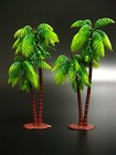 2 Plastic Palm Trees Toys 6'' Miniatures Plant for Decor Dollhouse, Toy ...
