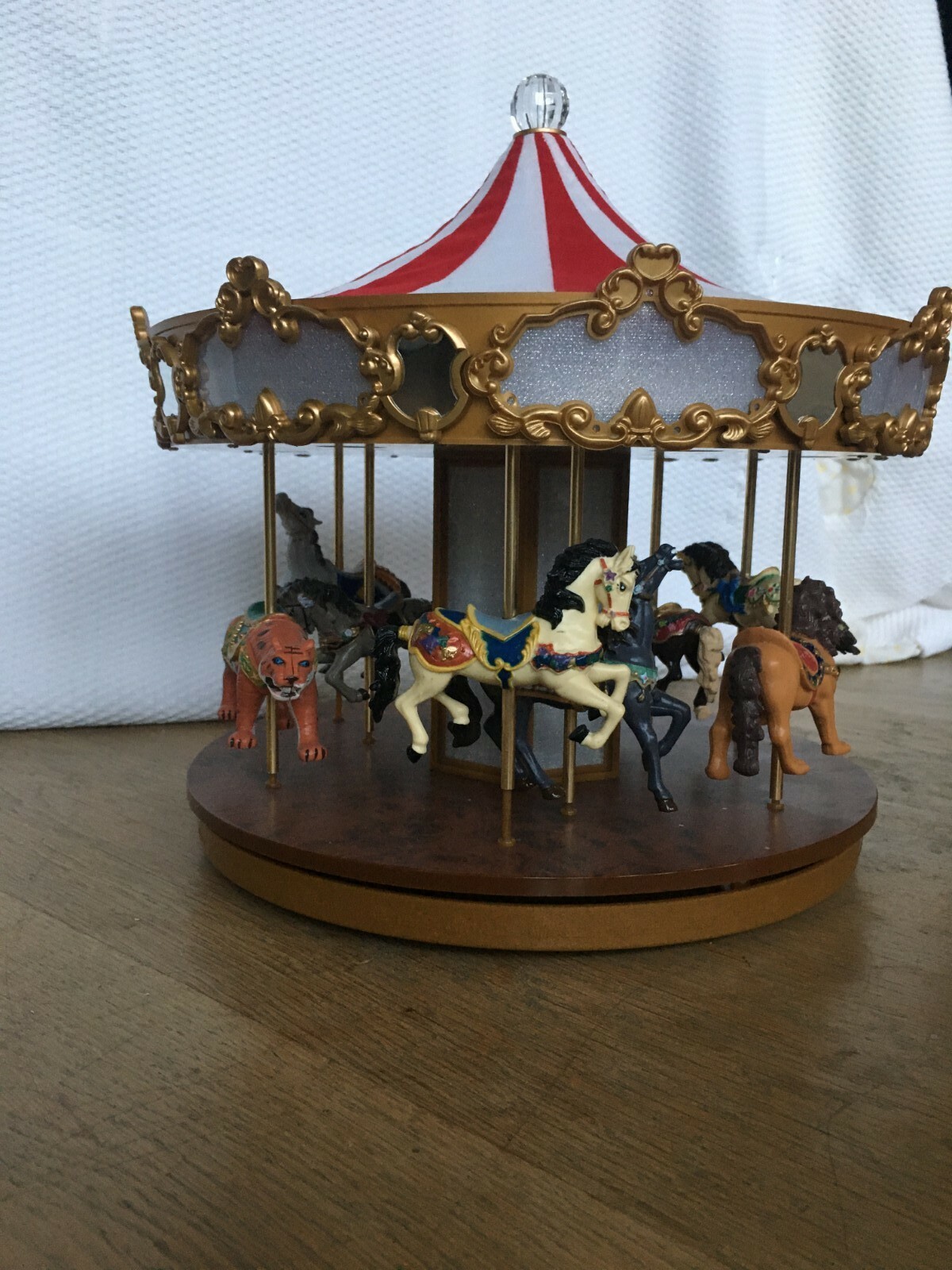 Christmas Merry Go Round in Working Condition | eBay