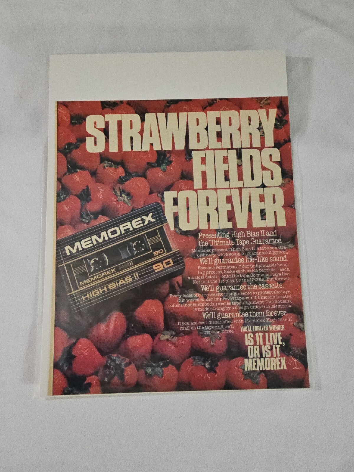 Memorex Proof Print Ad, 10x12, (BM178) | eBay