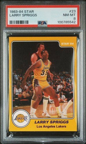 Larry Spriggs 1983-84 Star #23 PSA 8 HOF | eBay