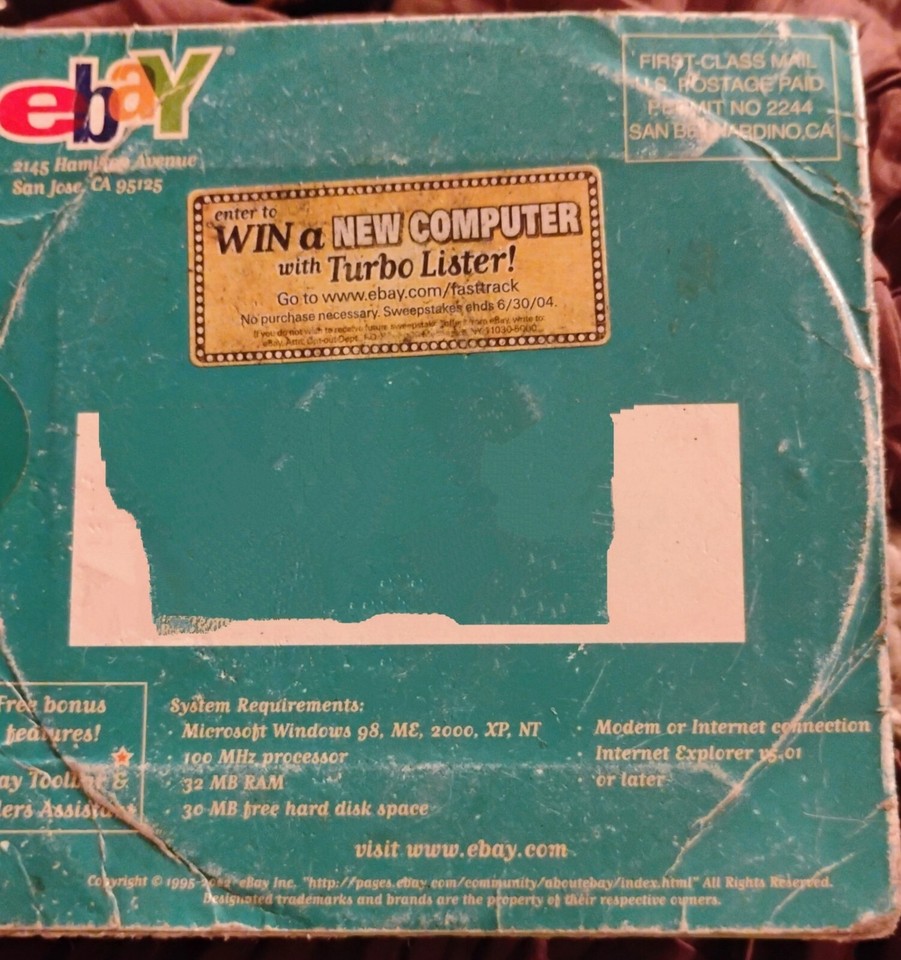 Ebay Turbo Lister cd 2004 - Vintage - UNUSED - Next Day Shipping ...