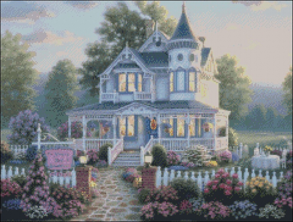 Victorian Days - Counted Cross Stitch Patterns - Color & BW Symbols ...