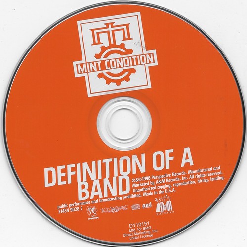 Definition of a Band by Mint Condition CD, Nov 1999 Perspective ...