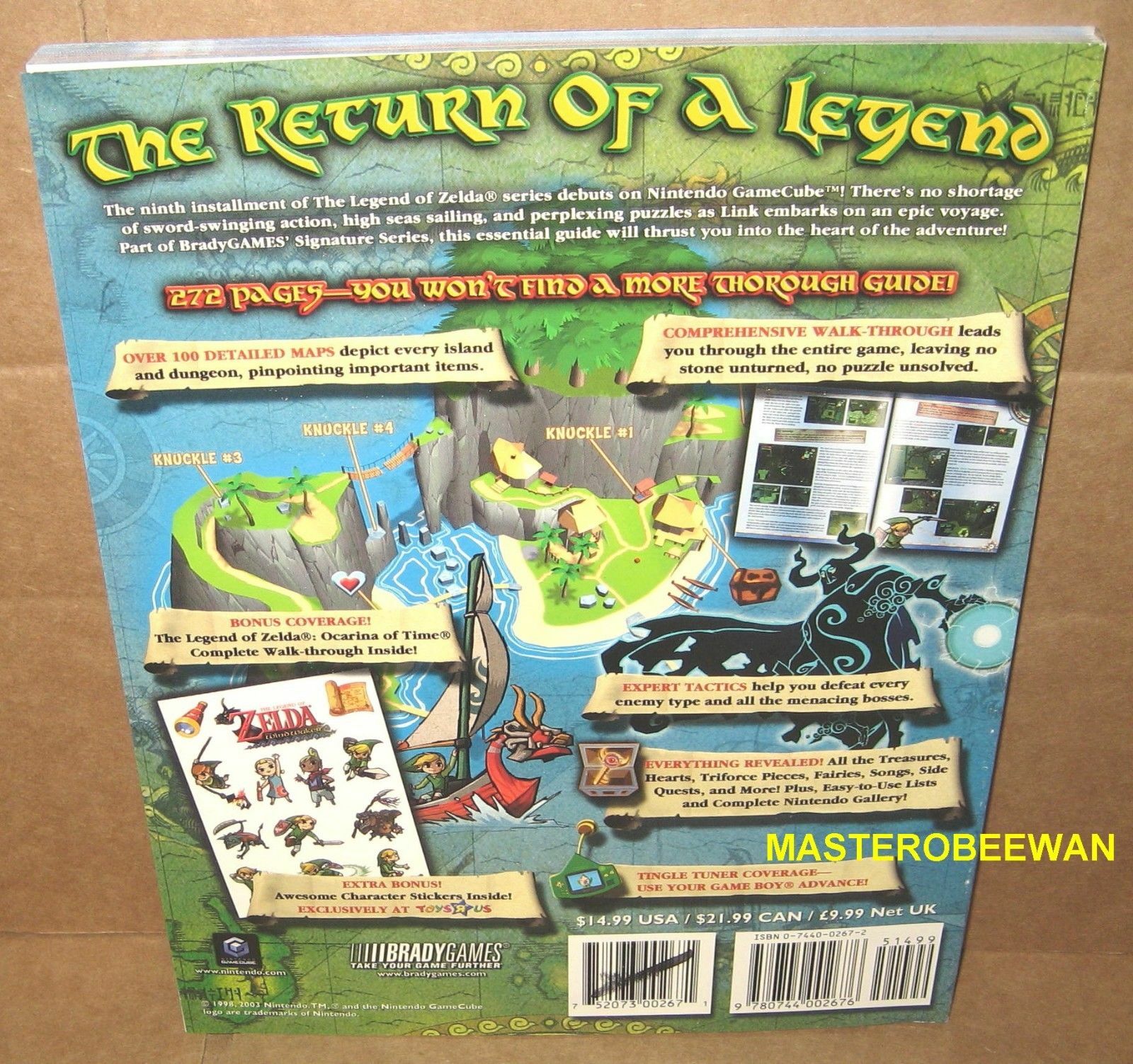The Legend Of Zelda Wind Waker Strategy Guide Book Gamecube New ...