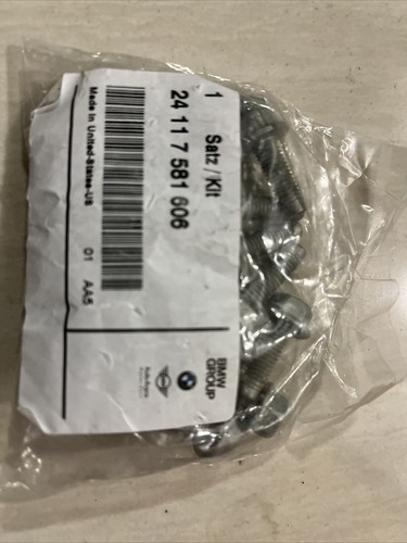 New Genuine Automatic Transmission Oil Pan Bolt Set 24117581606 BMW OEM ...