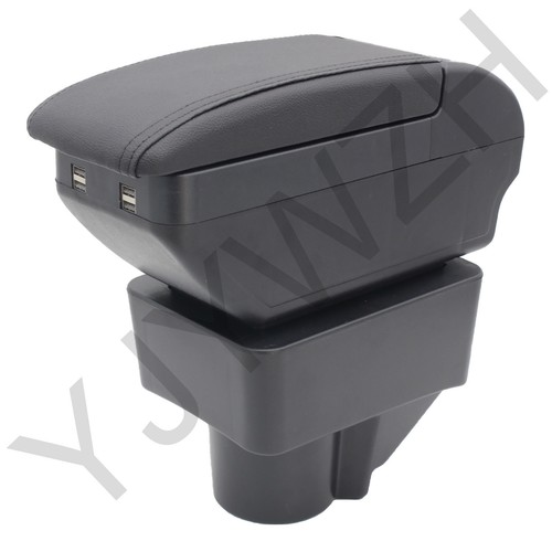 Fit for Ford Fiesta MK7 2011-2019 Double-Layer Armrest Box with 4 usb ...