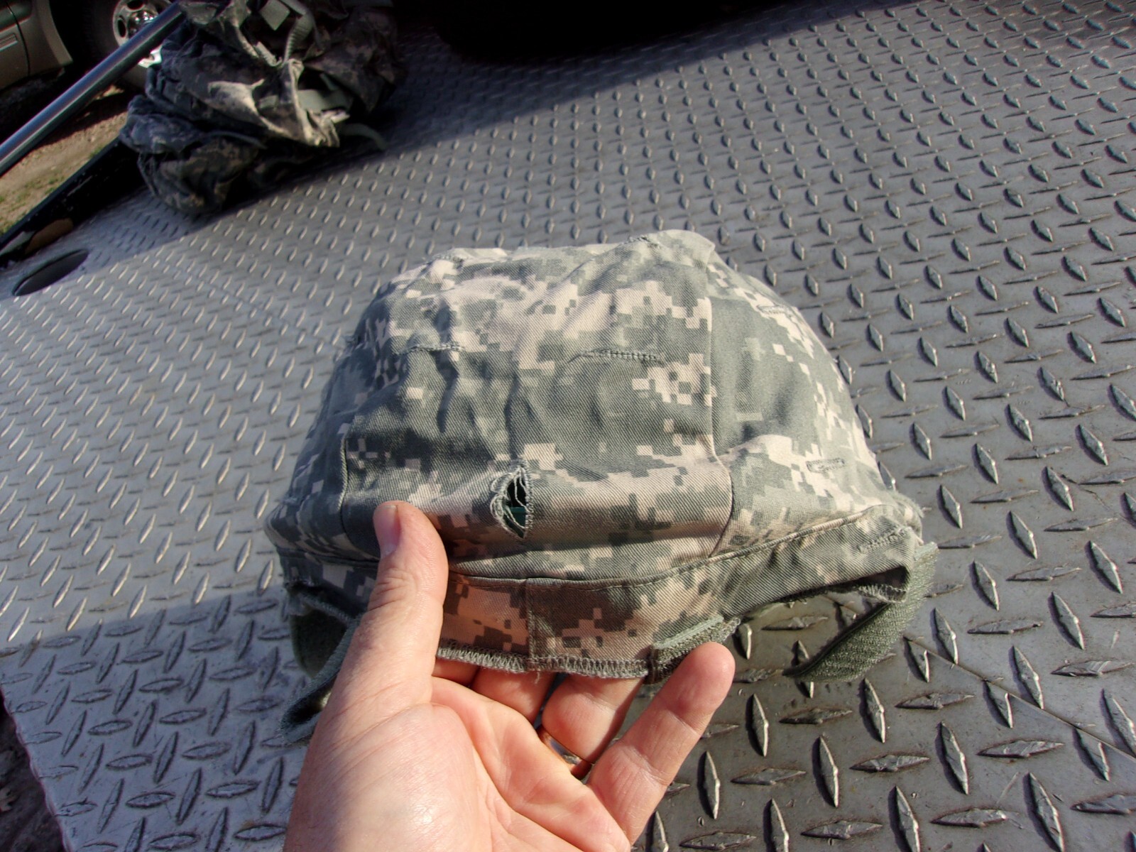 MILITARY SURPLUS ACH ADVANCED COMBAT HELMET COVER LARGE/X-LARGE ACU ...