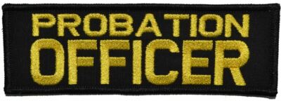 Probation Officer - 4x8 Patch | eBay